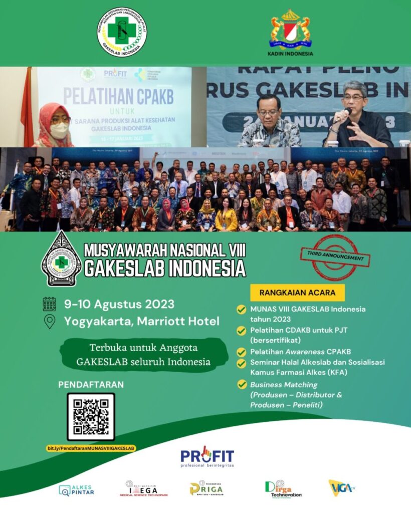 Musyawarah Nasional (MUNAS) VIII GAKESLAB Indonesia Tahun 2023 ...